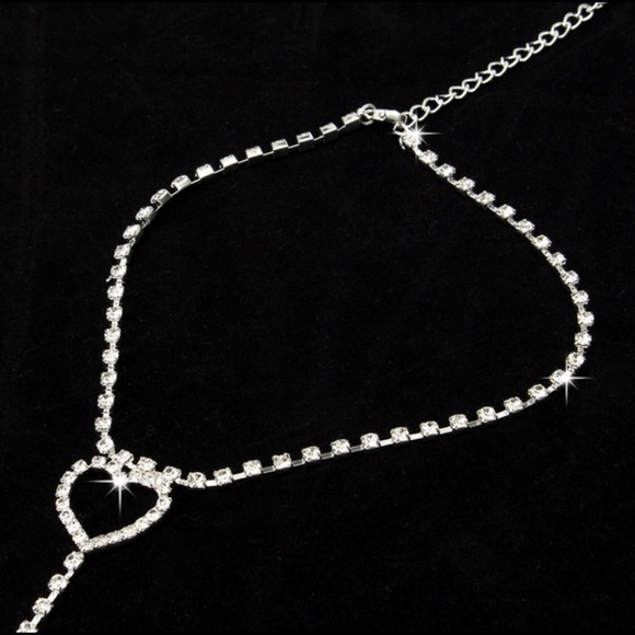 Jewelry | Crystal Heart Belly Chain Waist Chain Necklace | Poshmark